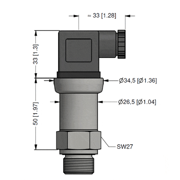 Low Range Air Pressure Sensor | Non Corrosive Gas | DMP343